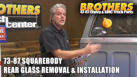 How to Install a 73-87 Squarebody Truck Rear Window - Glass/Rubber ...