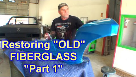How To Restore Old Fiberglass And Paint It - Part 1