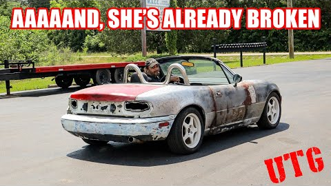 Winky The Miata's First Ride